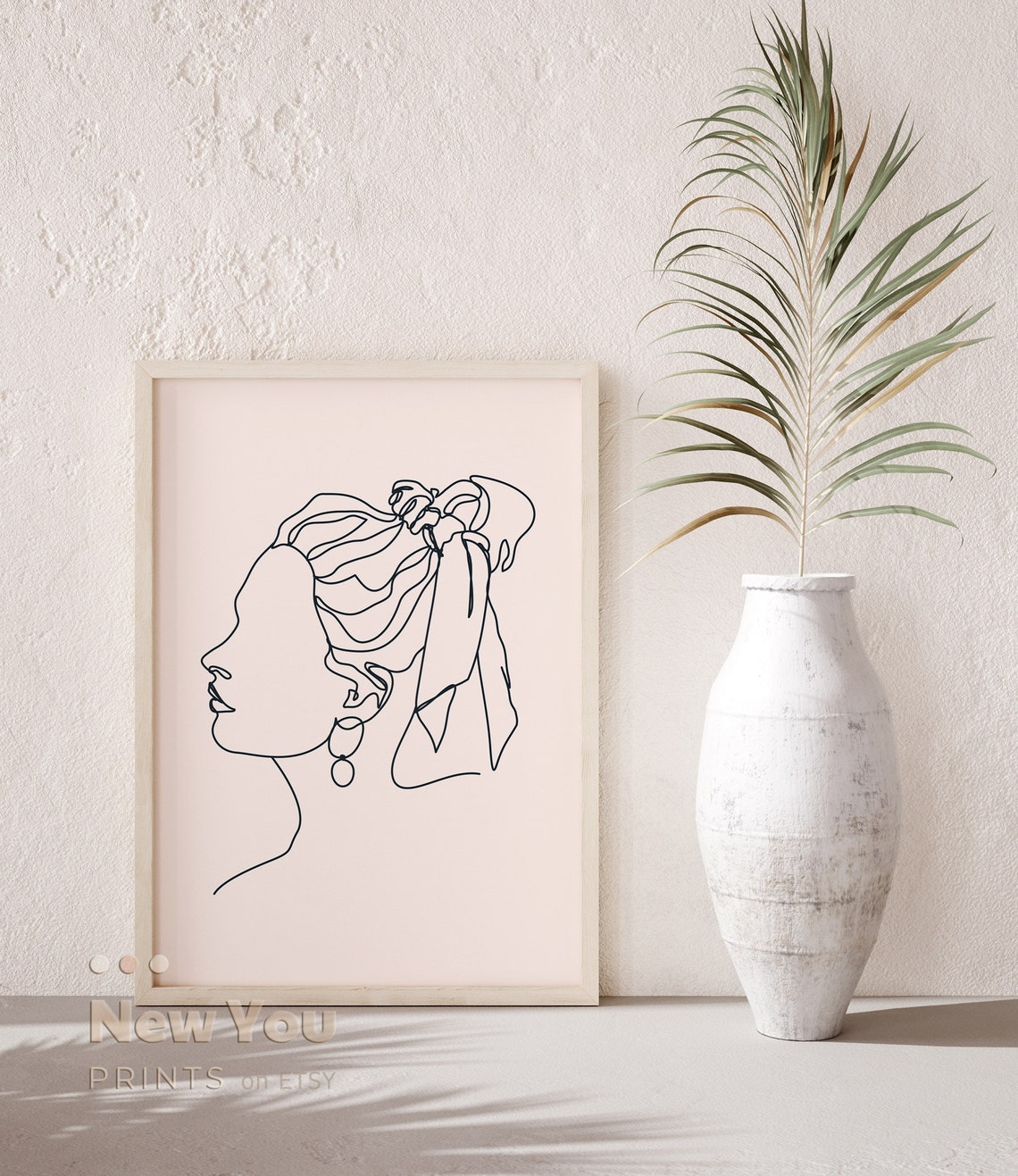 Woman Line Art DIGITAL DOWNLOAD Single Line Art Feminist - Etsy