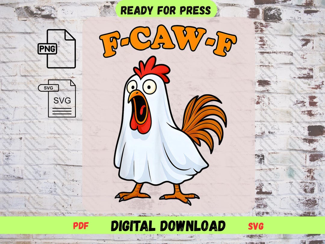 F Caw F Lustig Hahn PNG SVG: Huhn Humor, sarkastisches Zitat, Bauer ...