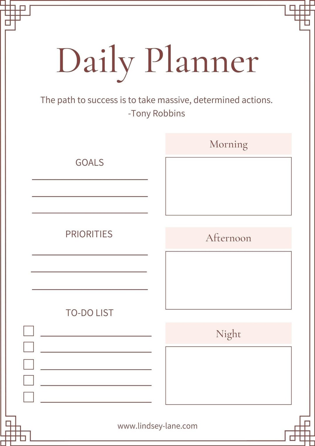 Daily, Weekly and Goal Planner - Etsy