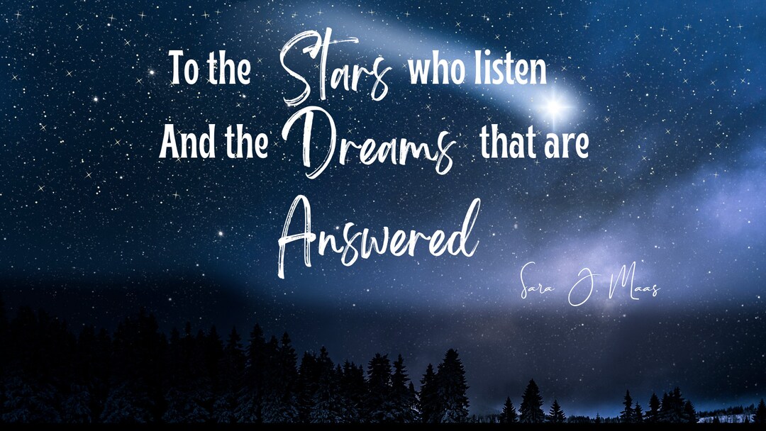 ACOTAR Inspired Computer Wallpaper - Etsy India