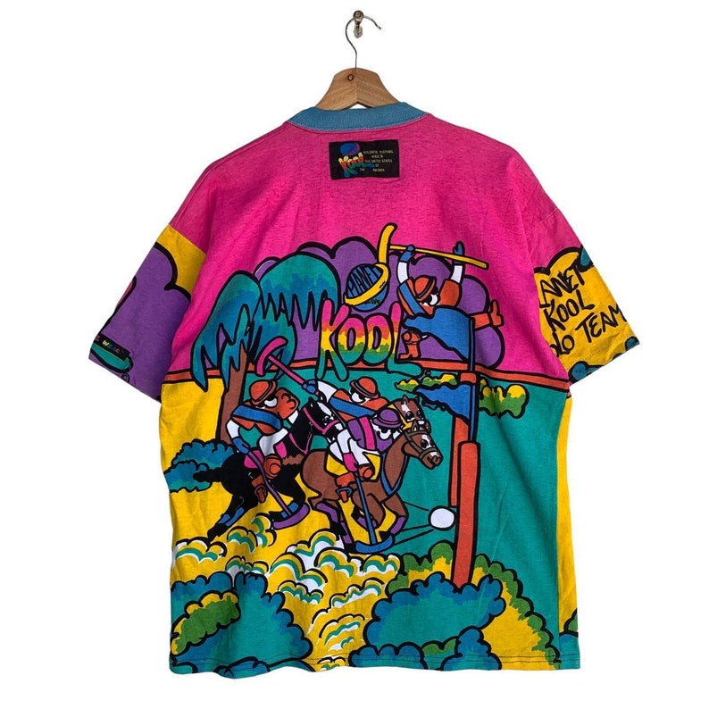 Vintage Planet Kool Polo Team All Over Print Multicolor Tshirt - Etsy