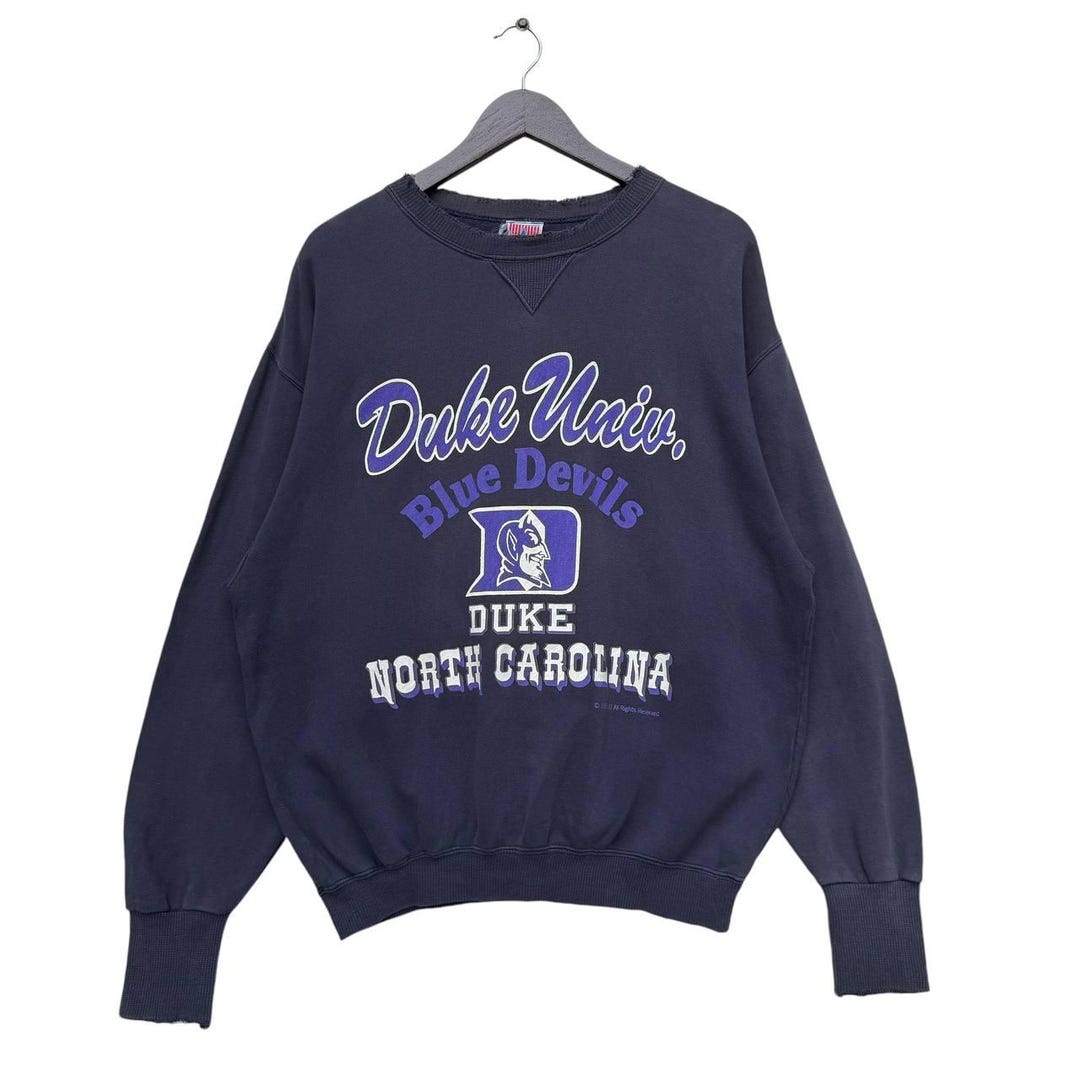 Vintage 1992 Duke University Blue Devils Sweatshirt,duke North Carolina ...