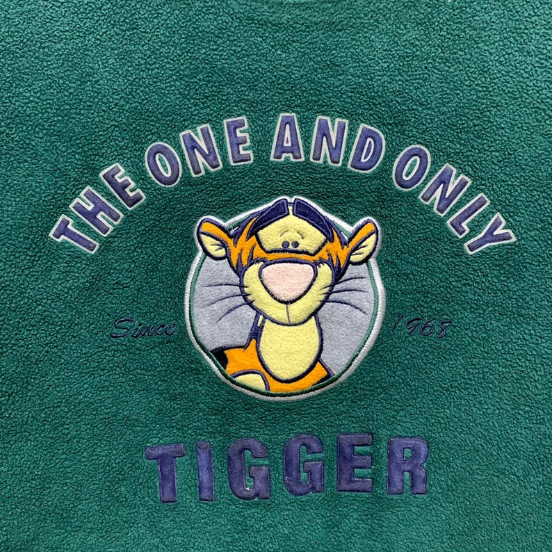 Vintage Disney Tigger the One and Only Fleece Sweatshirt XL Pooh ...
