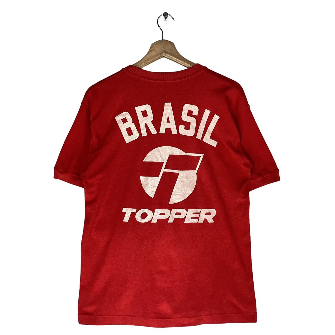 Vintage 70s Topper CBF Brasil Tshirt,brazilian Football Confederation ...