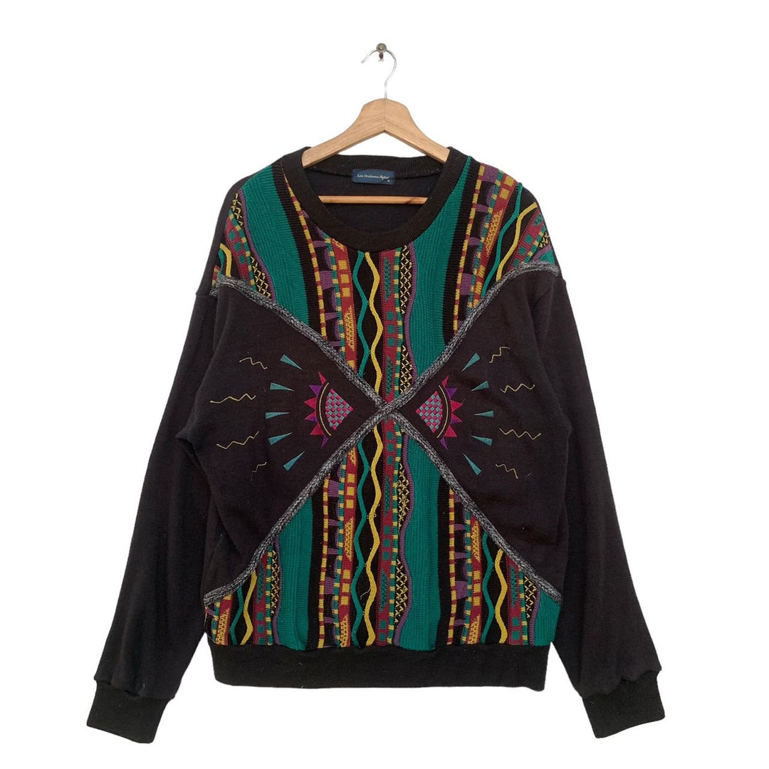Vintage Lou Graham Knit Sweatshirt Sweater Nice Design - Etsy