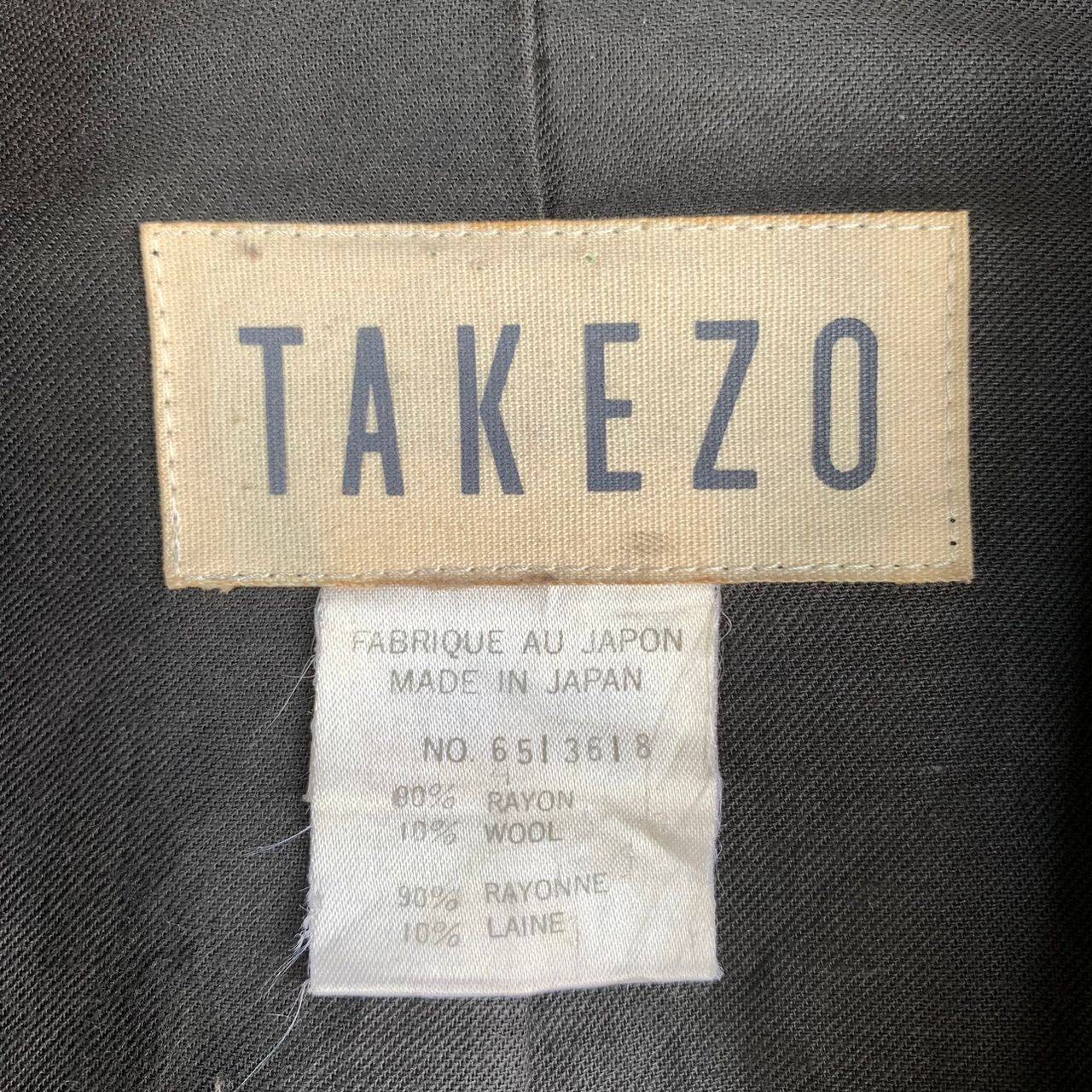 Nice Rare Design Takezo Japanese Designer Brand Light Blazer All Over ...