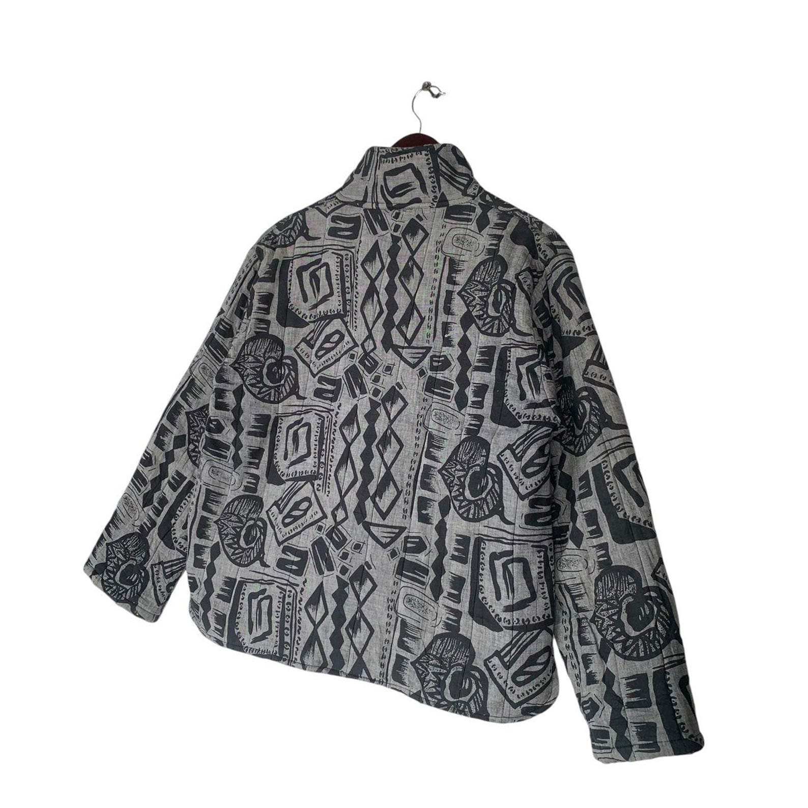 Vintage Japanese Traditional Abstract Print Pattern Jacket,aesthetic ...