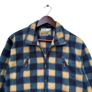 Vintage Deer Forest Plaid Fleece Sherpa Jacket,winter Wear Outfit,cold ...