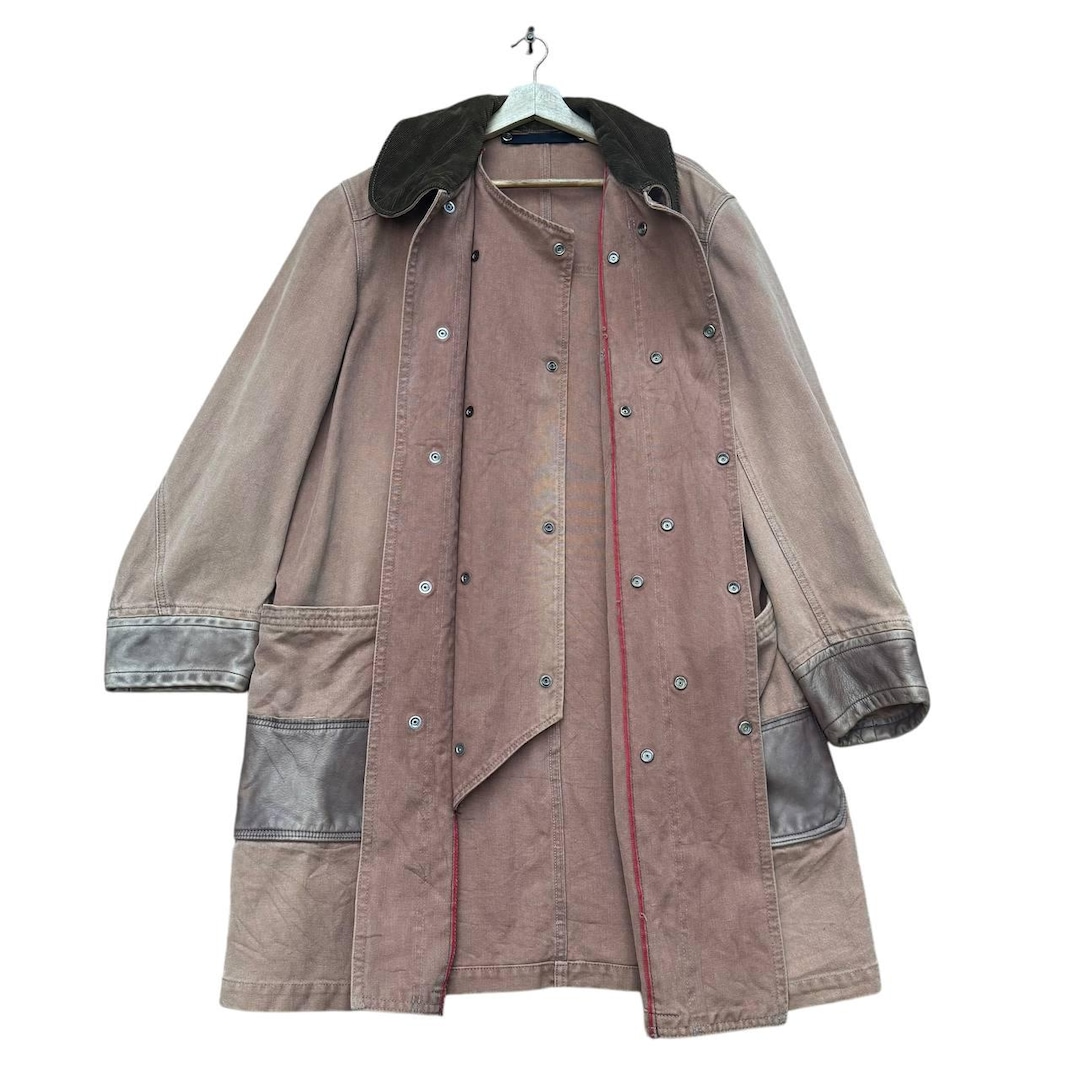 Vintage Japanese Brand Blue Blue Japan Long Coat,barn Coat,workwear ...