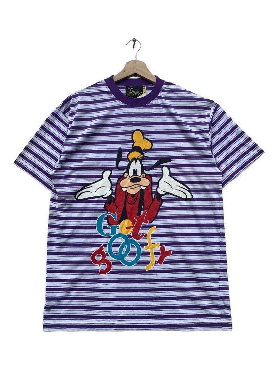 Vintage Walt Disney Get Goofy Tshirt M Fits to L Size Shirt Cartoon ...