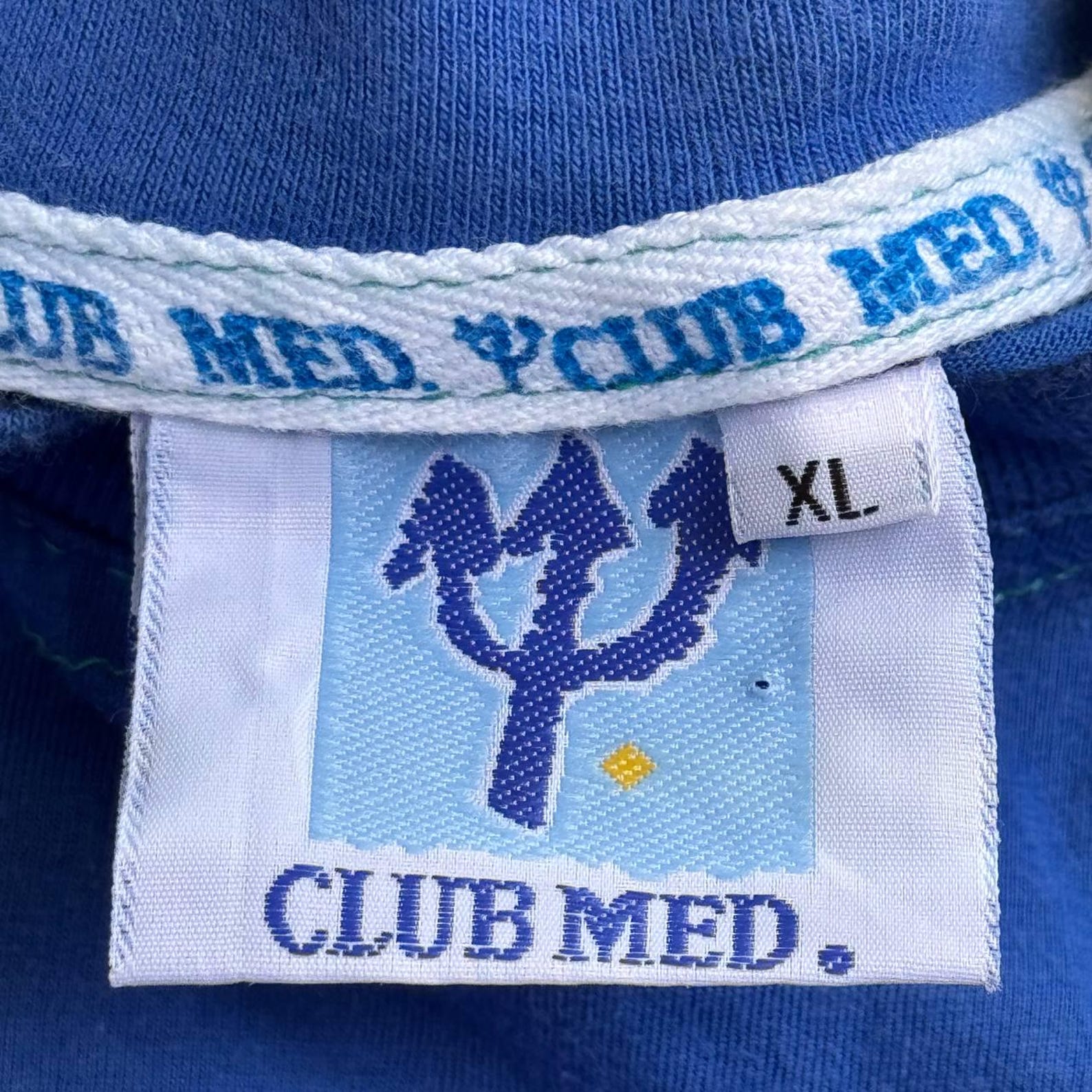 Vintage Club Med Colorful Graphic Logo Blue Tshirt,xl Size,retro ...