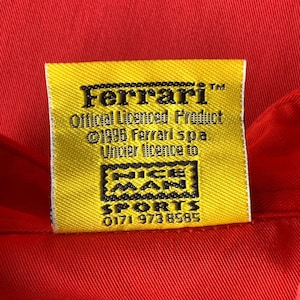 1996 Rare Vintage Ferrari F1 Racing Team Official Shirt Under License ...