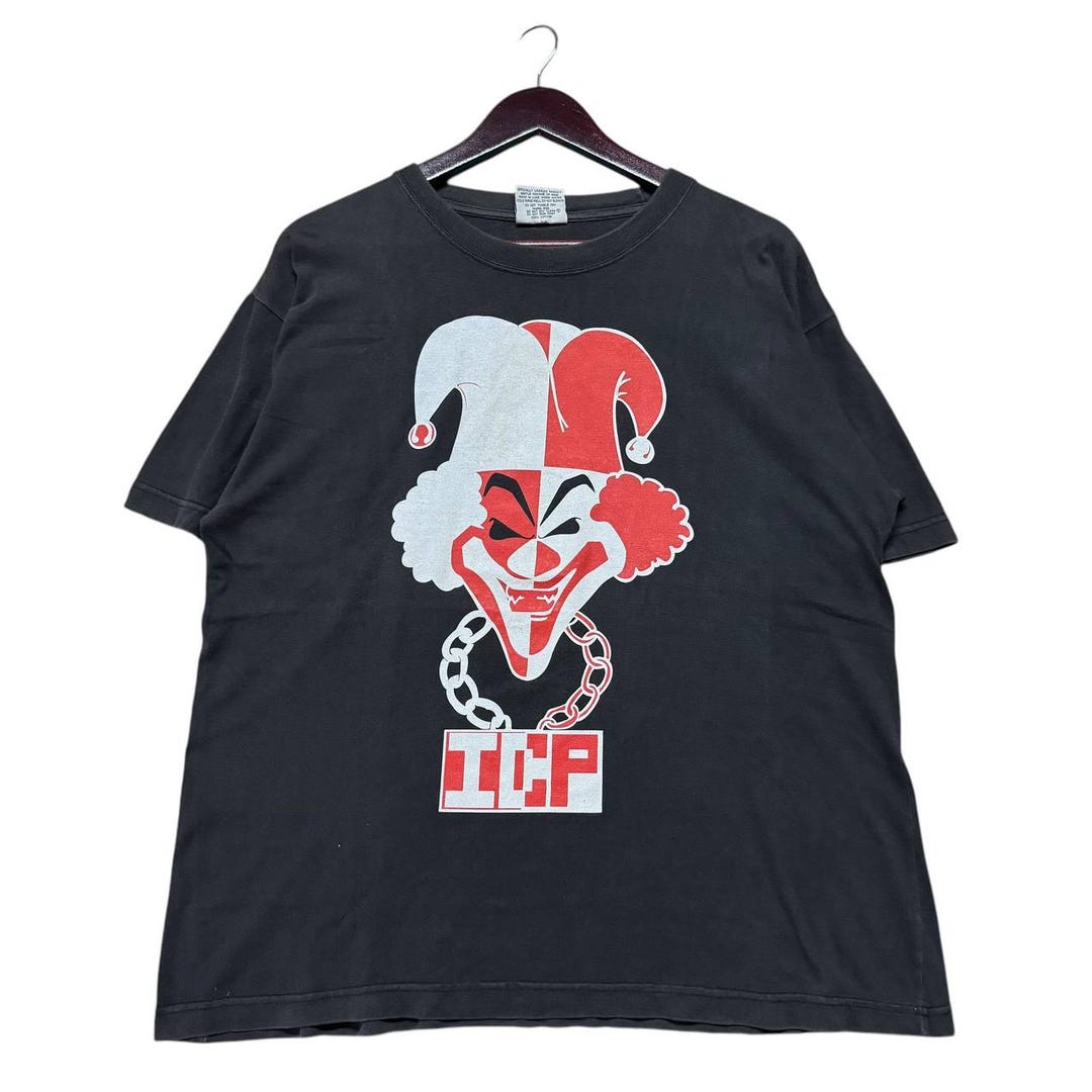 Vintage ICP Hip Hop Group Insane Clown Posse T-shirt Black Graphic Tee ...