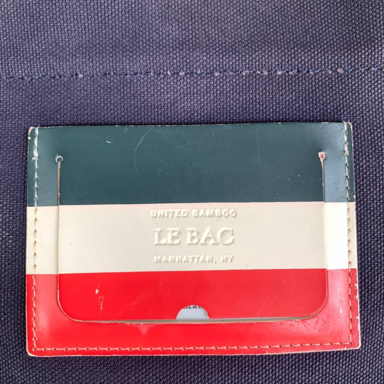 Vintage LE BAC United Bamboo Tote Bag - Etsy