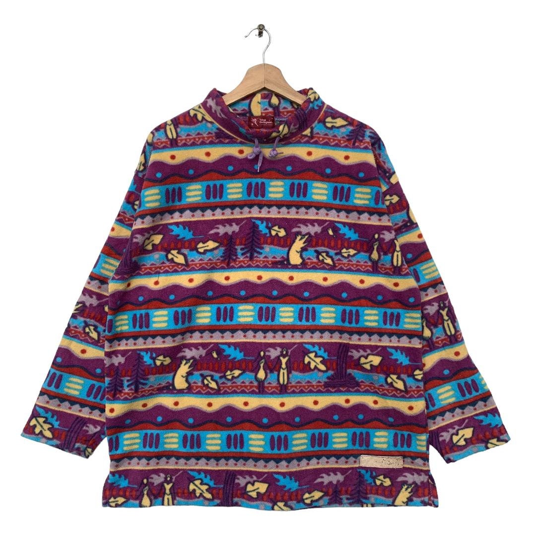Vintage Tokyo Disneyland Fleece Sweater,medium Size,pullover Sweater - Etsy
