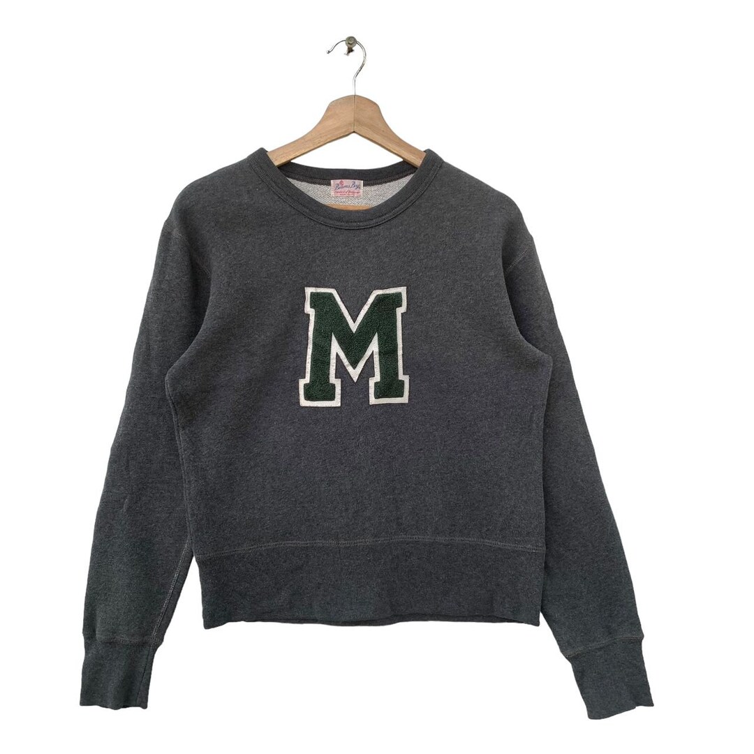 Vintage M Capital Letters by Beams Boy Sweatshirt,pullover Sweatshirt ...