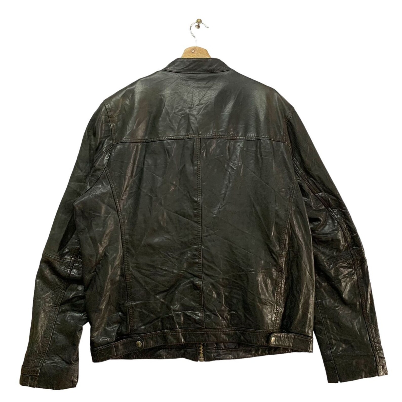Vintage SAKI Sweden Leather Jacket Black Color - Etsy