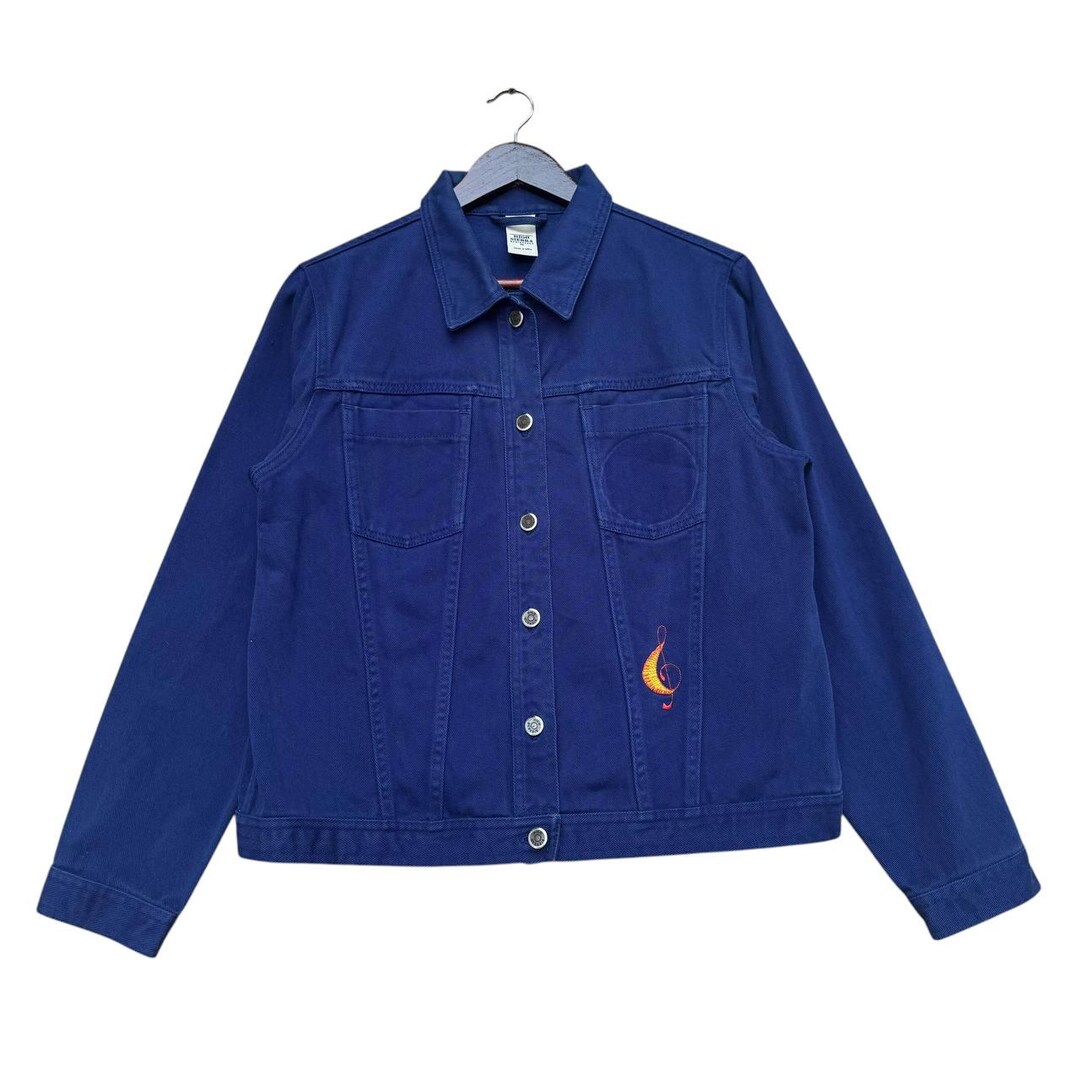 Vintage High Sierra Blue Denim Jacket With Embroidered Crescent and ...