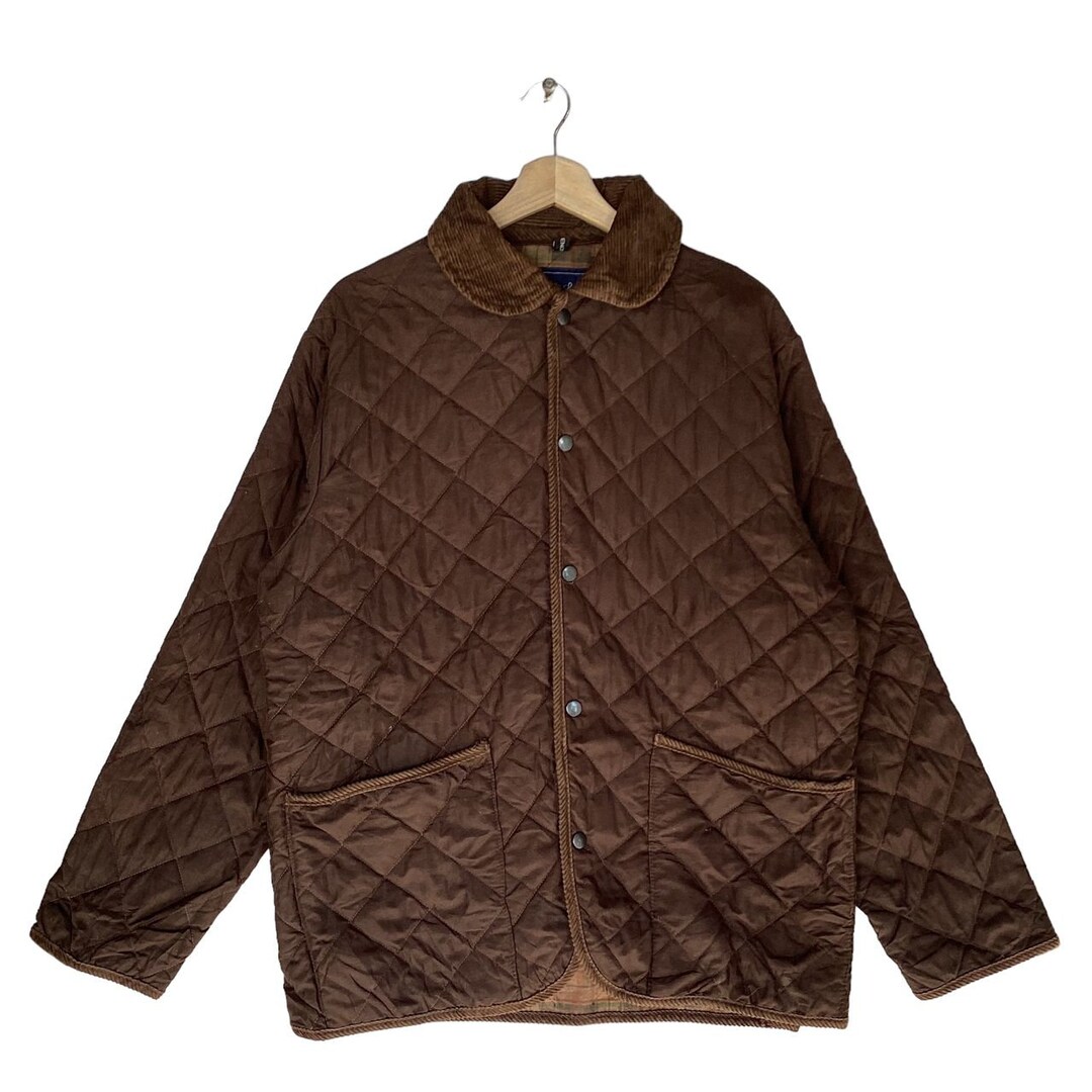 Vintage British Outdoors Quilted Jacket,medium Size,dark Brown Color ...