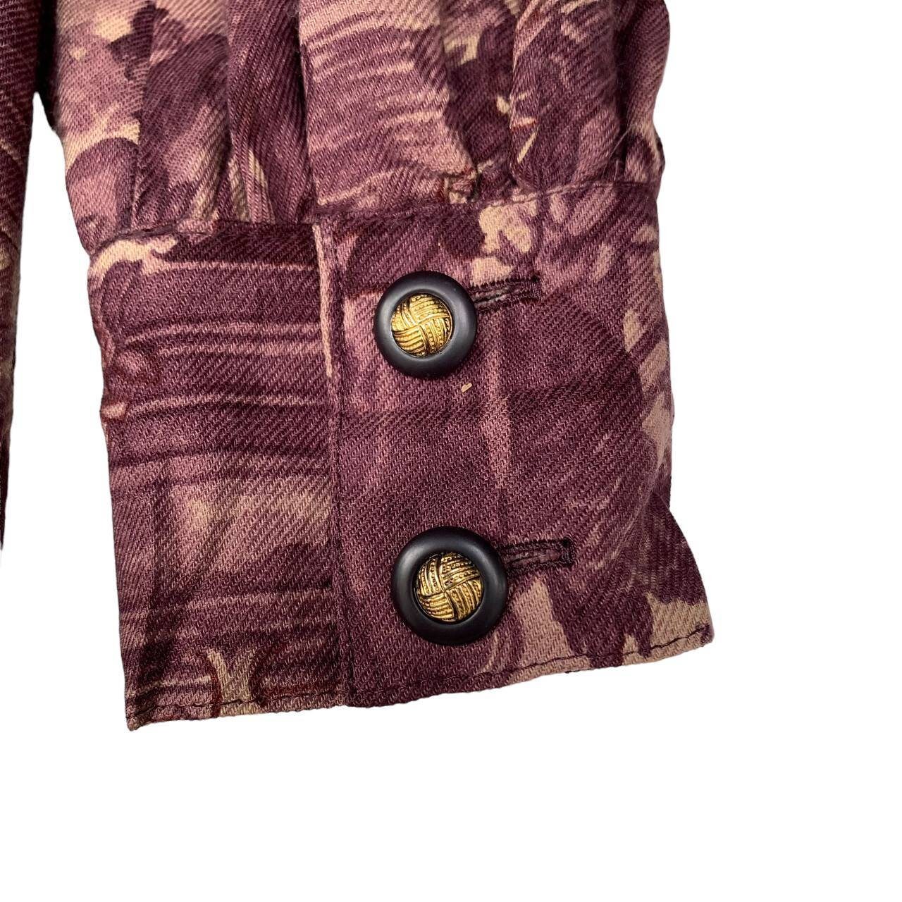 Vintage Jun Ashida Tokyo Paris Women Blouse Printed Long Sleeve Blouse ...