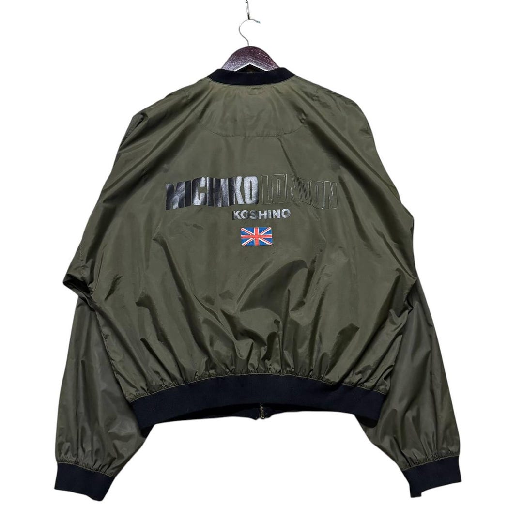 Vintage Michiko Koshino London Men's Nylon Bomber Jacket With Union ...