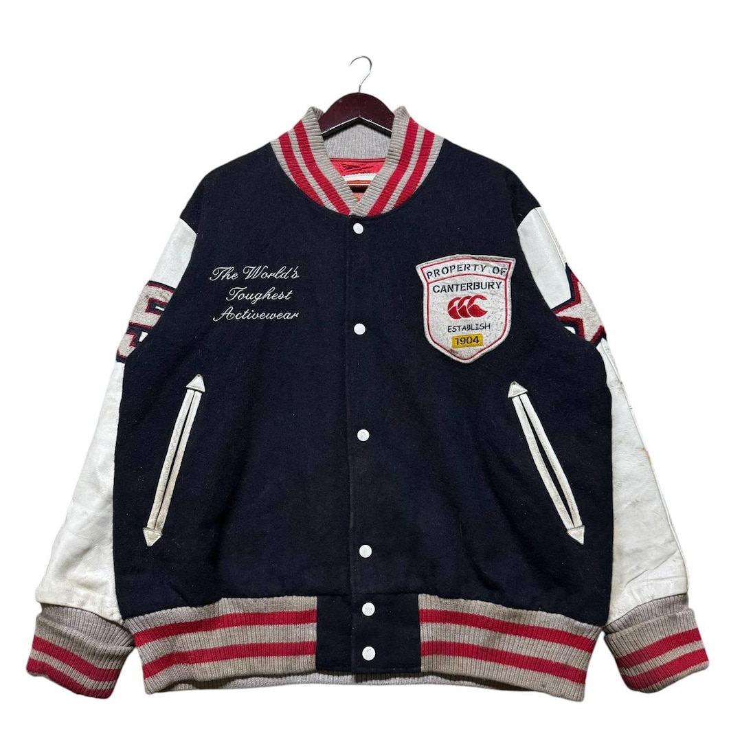 Vintage Canterbury Letterman Varsity Jacket,the World's Toughest Activewear,xl Size,winter Wear ...