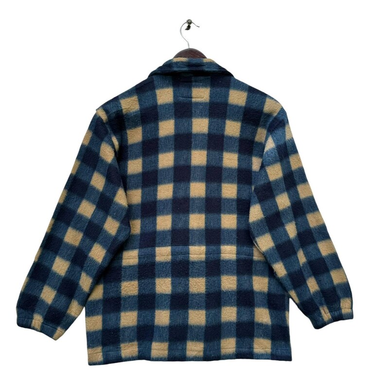 Vintage Deer Forest Plaid Fleece Sherpa Jacket,winter Wear Outfit,cold ...