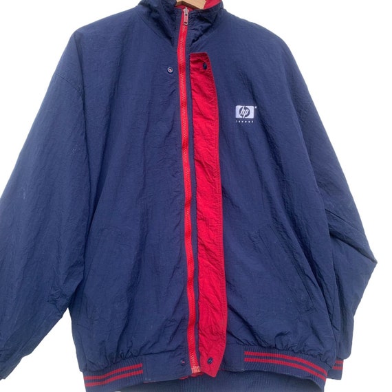 Vintage HP Invent Reversible Windbreaker Jacket Embro… - Gem