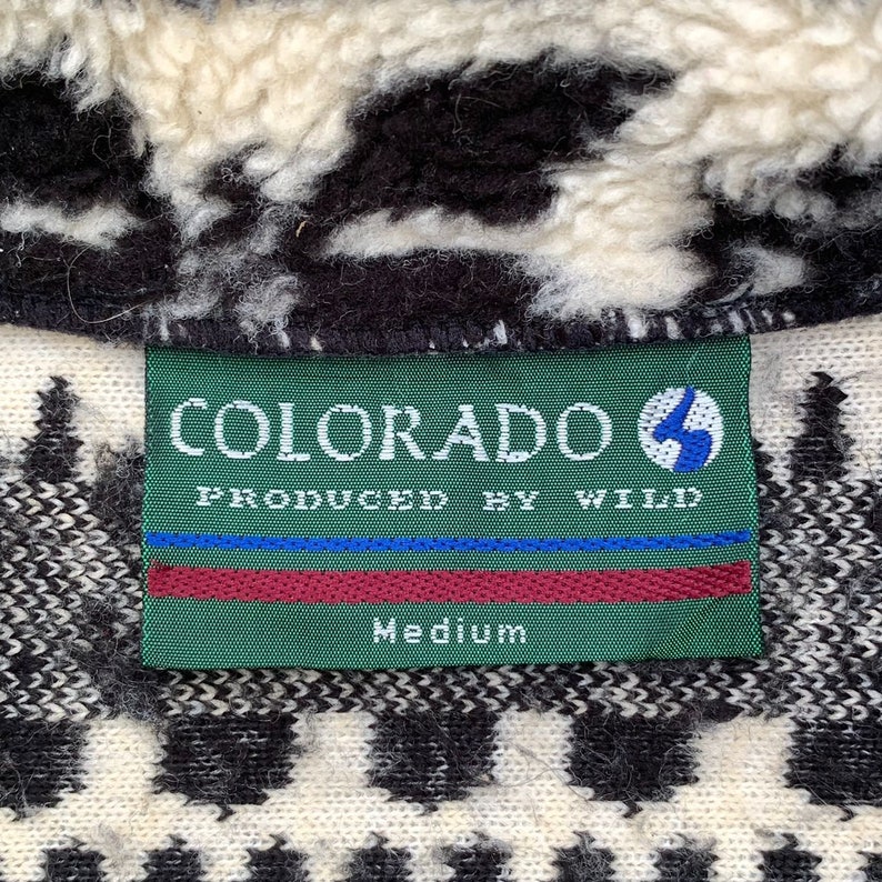 Vintage Colorado Deep Pile Fleece Sweater,medium Size,winter Wear ...