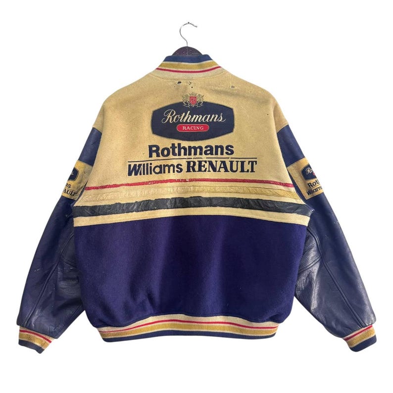 Vintage Rothmans Williams Renault Racing Varsity Wool Jacket F1 Team ...