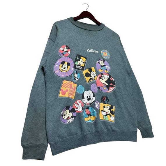 Vintage California Mickey Mouse Graphic Pullover Swea… - Gem