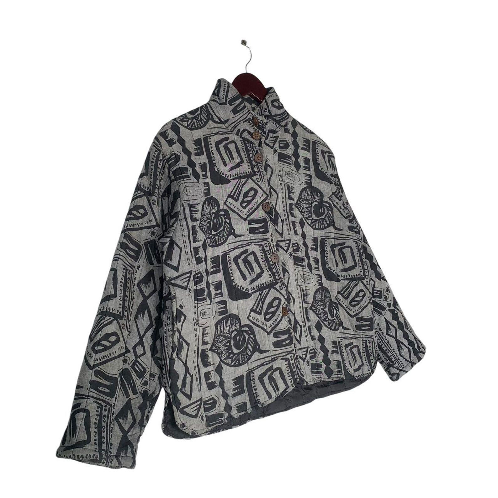 Vintage Japanese Traditional Abstract Print Pattern Jacket,aesthetic ...