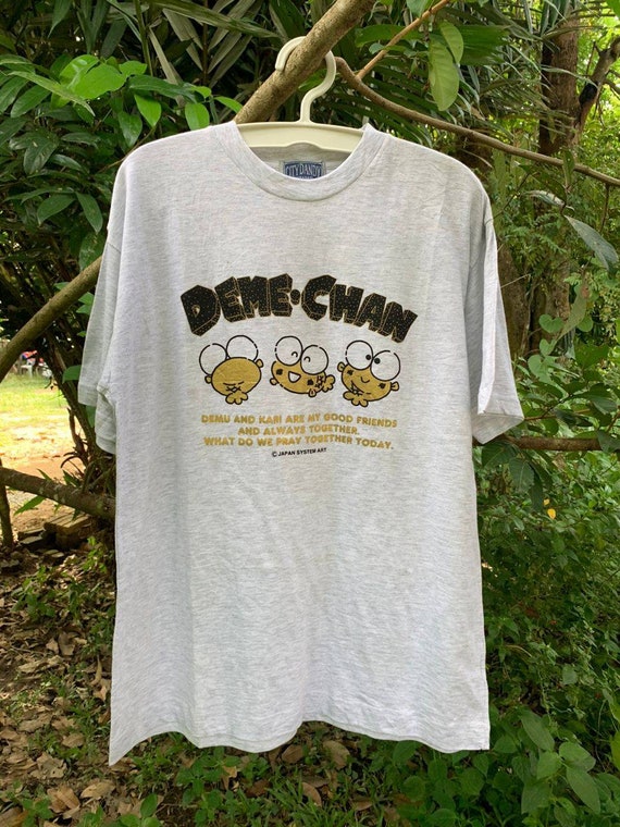 Vintage Deme-Chan Japanese System Art Anime Manga Tee… - Gem