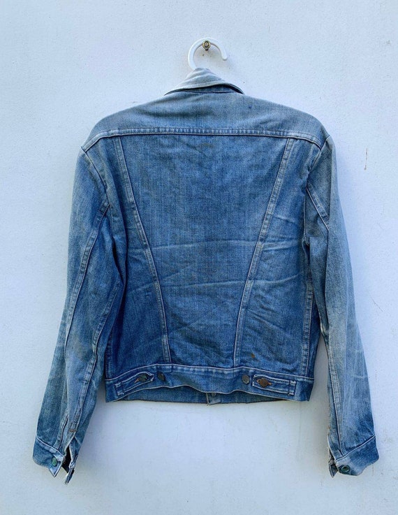 60s 70s Vintage Maverick Blue Bell Selvedge Denim Jac… - Gem