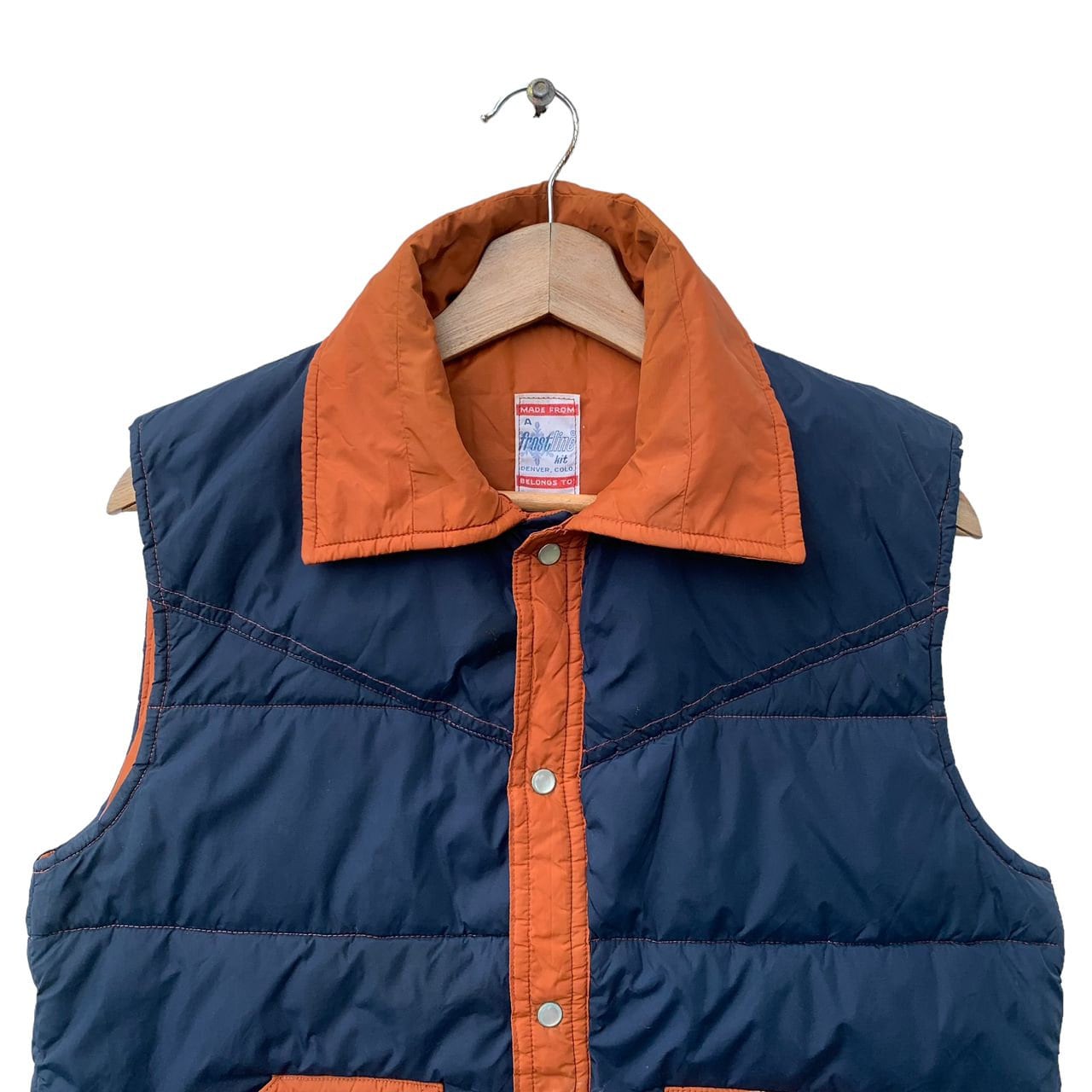 Vintage A Frostline Kit Puffer Vest Jacket Snap Buttons Pearl Vest ...