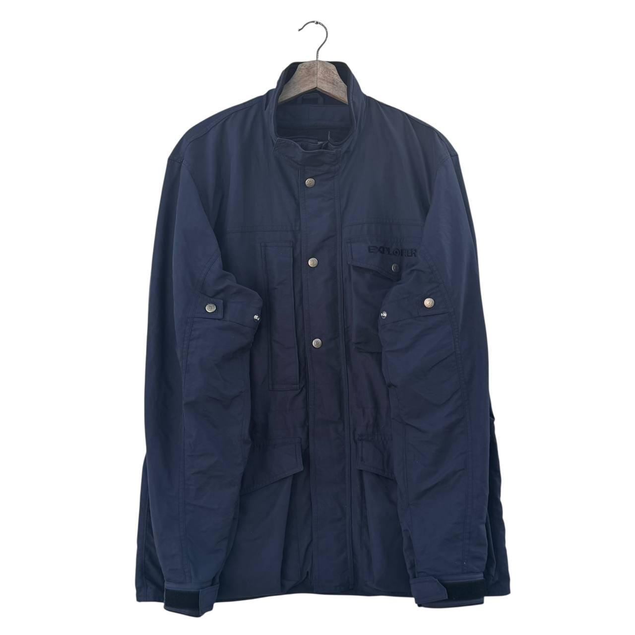 Vintage Kushitani Motorcycle Jacket Navy Blue Japanese Motorbike Riding ...