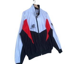 Vintage New Balance Windbreaker Jacket,large Size,made in Vintage New Balance Windbreaker Jacket,large Size,made in
