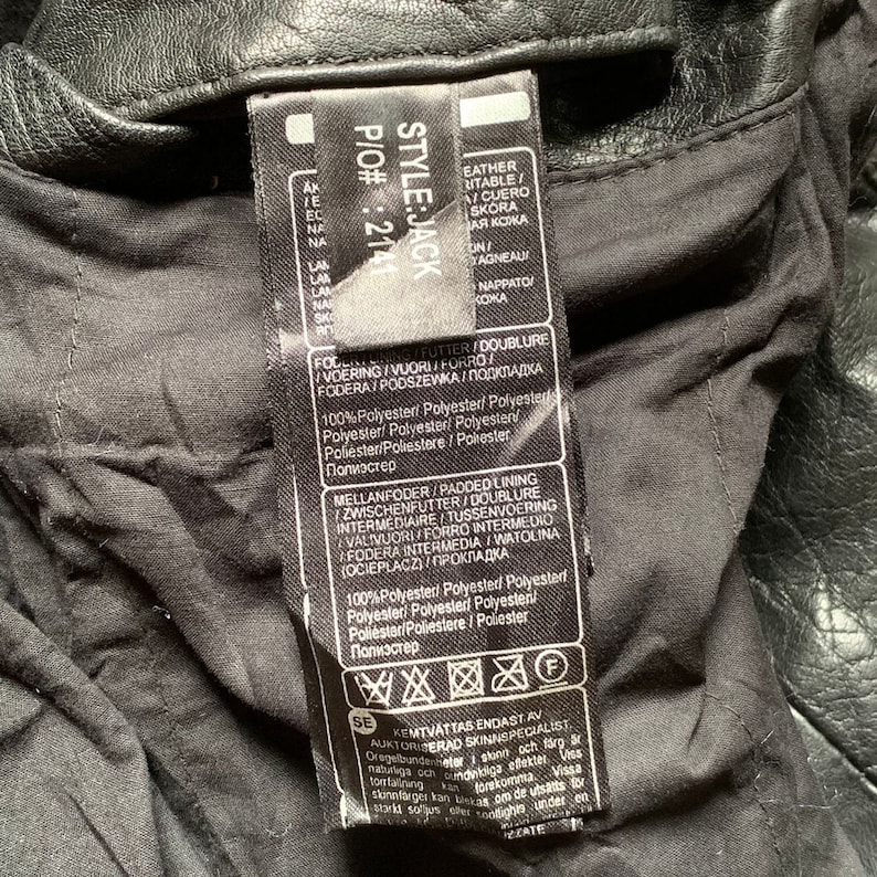 Vintage SAKI Sweden Leather Jacket Black Color - Etsy