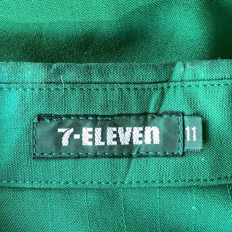 Vintage 7-eleven Staff Polo Shirt Vintage Clothing Long Sleeve Uniform ...