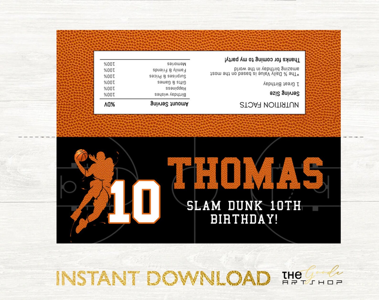 Basketball Treat Bag Topper, Basketball Treat Bag, Basketball Favors ...