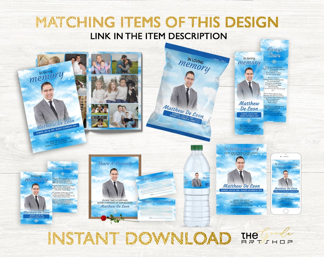 Funeral Chip Bag Obituary Chip Bag digital Chip Bag in | Etsy