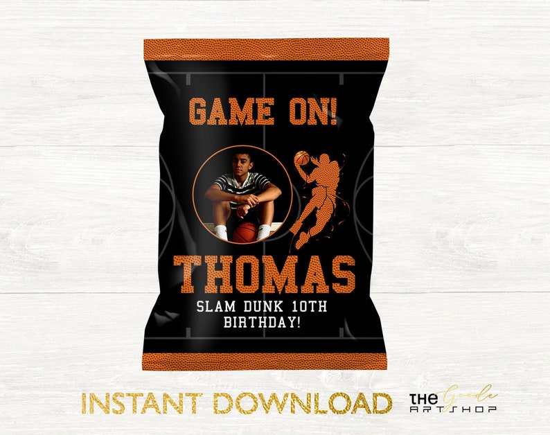 Basketball Chip Bag, Slam-dunk Chip Bag, Basketball Chip Bag Wrapper ...