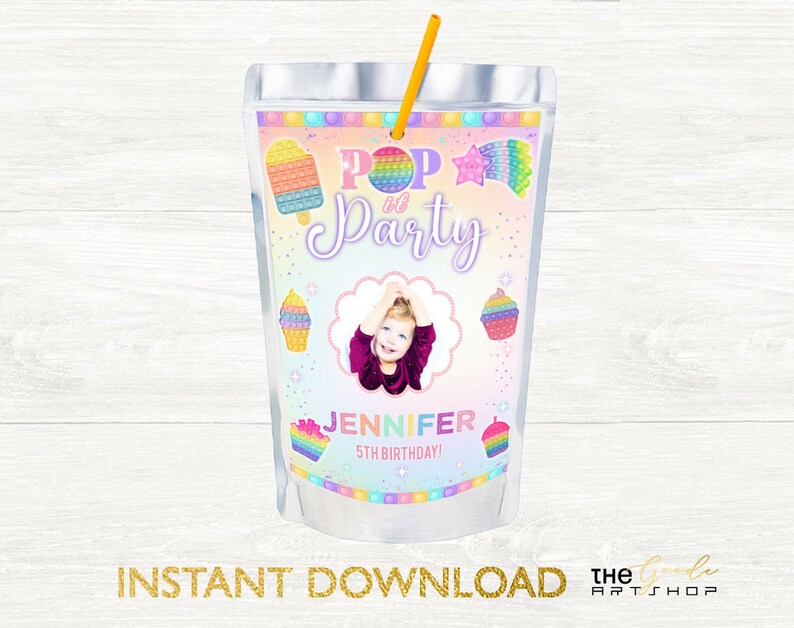 Pop It Birthday Bundle Pop It Party Bundle Pop It Bundle - Etsy