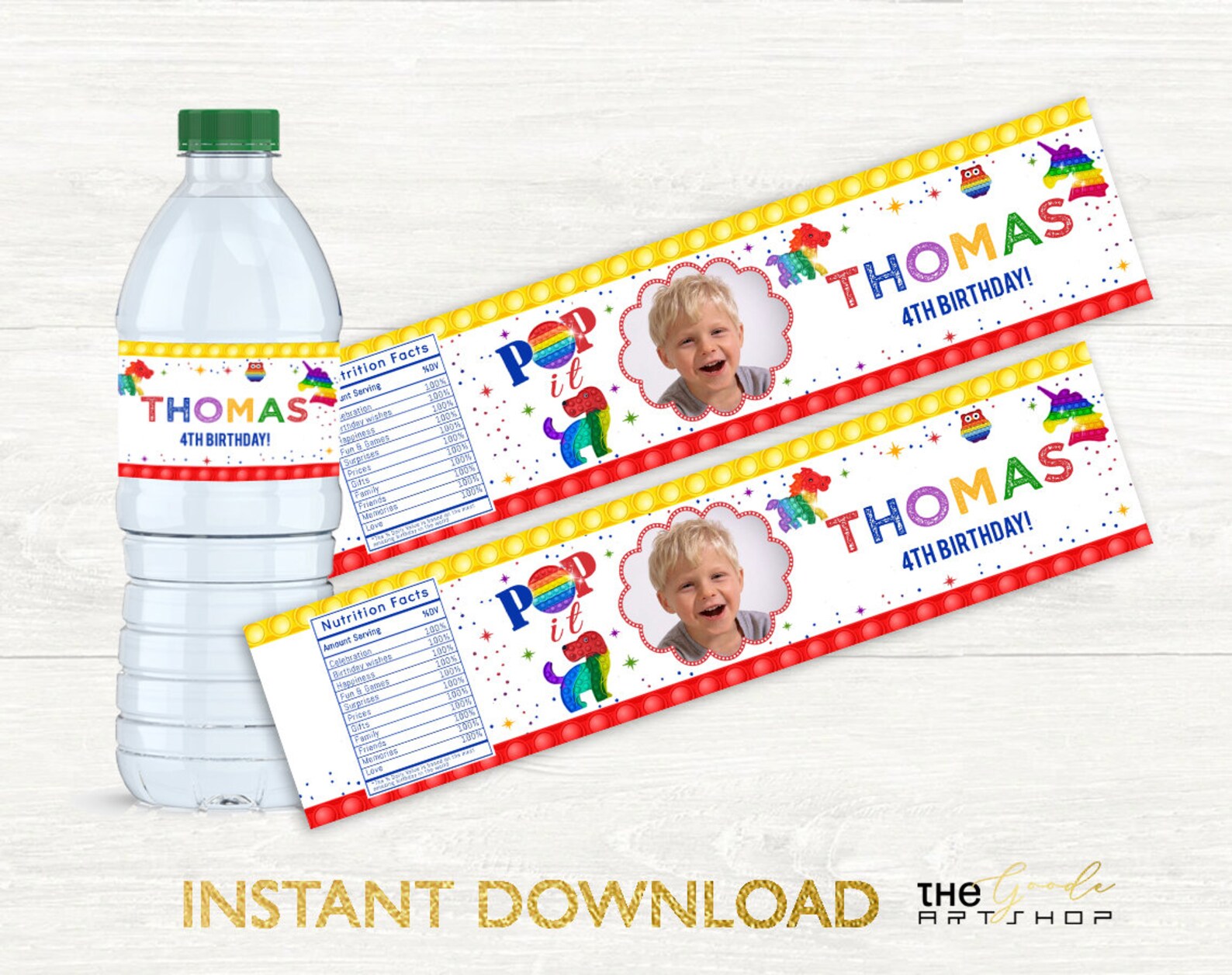 Pop It Birthday Bundle Pop It Party Bundle Pop It Bundle | Etsy