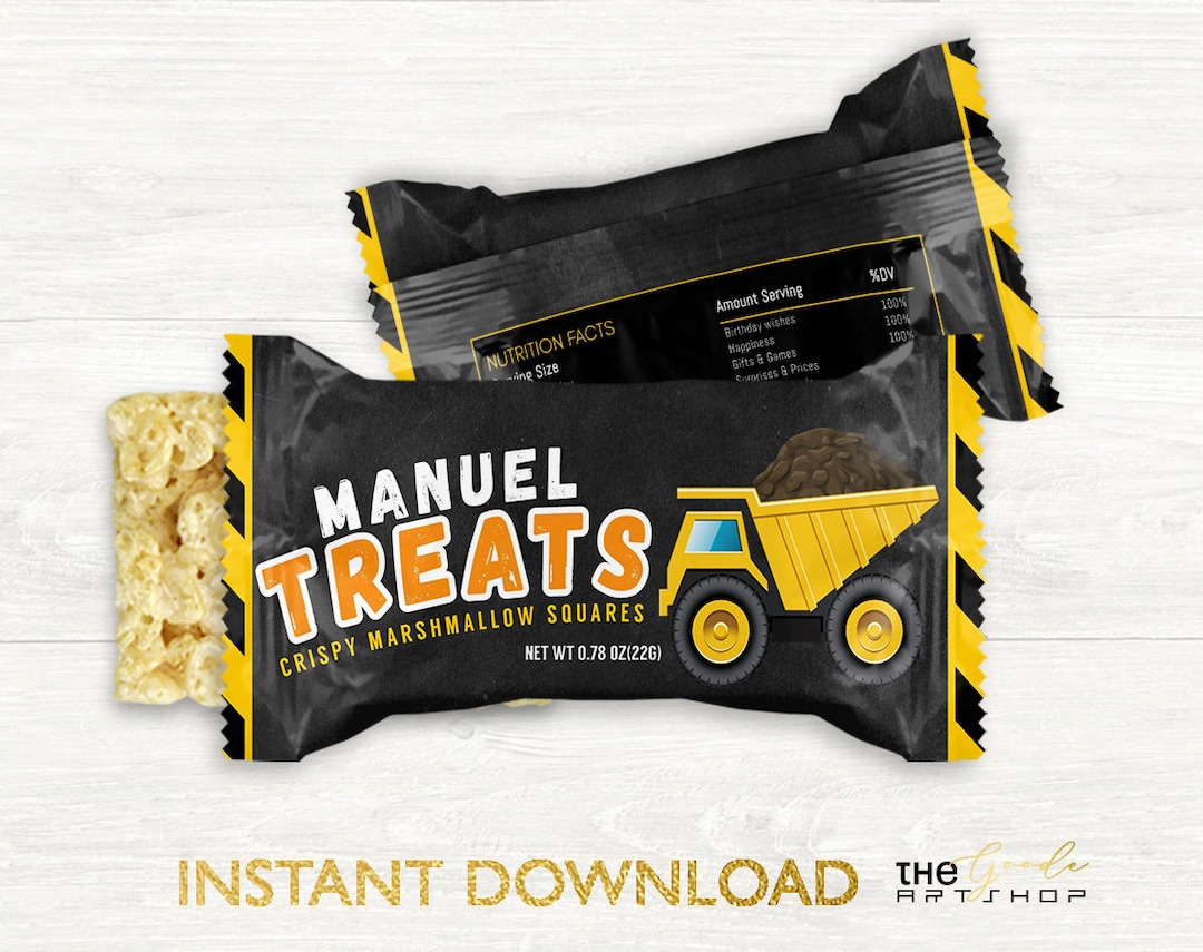 Construction Rice Krispies Treats, Dump Truck Rice Treats, Construction ...