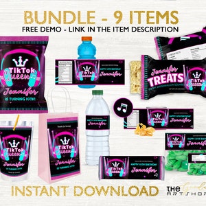 Music Inspired Birthday Bundle, Music Party Bundle, Dance Party Bundle ...
