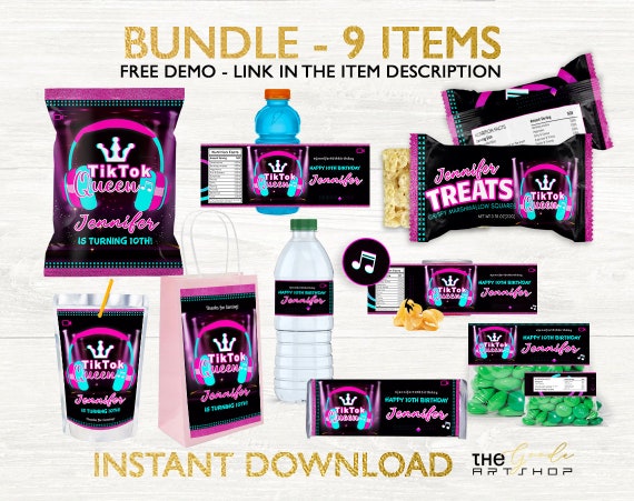 Music Inspired Birthday Bundle Music Party Bundle Dance - Etsy