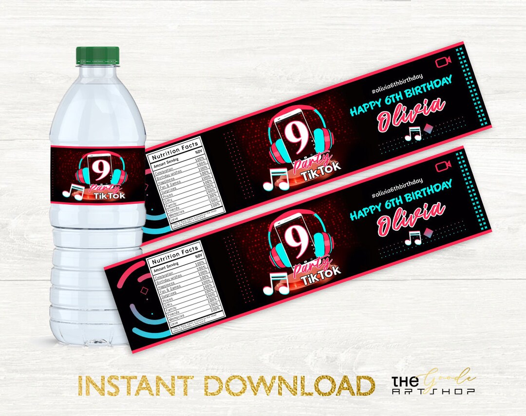 Musical Inspired Water Bottle, Musical Party Water Bottle, Dance Party ...