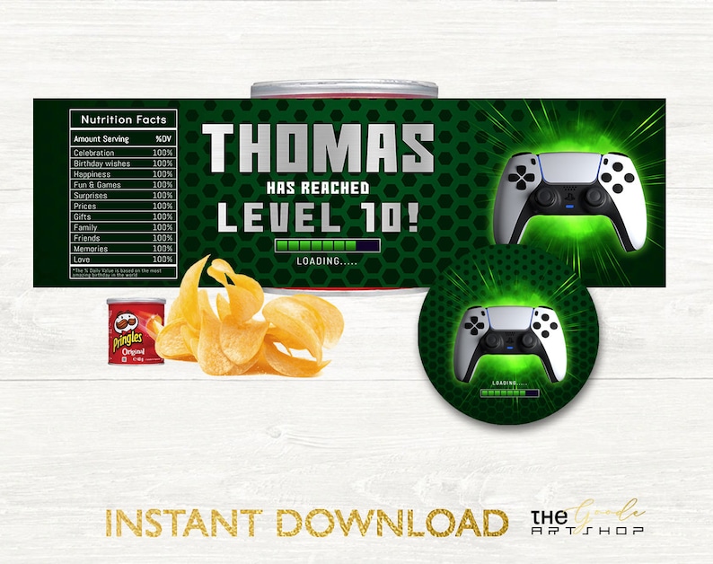 Video Game Birthday Bundle Video Game Party Bundle Editable - Etsy