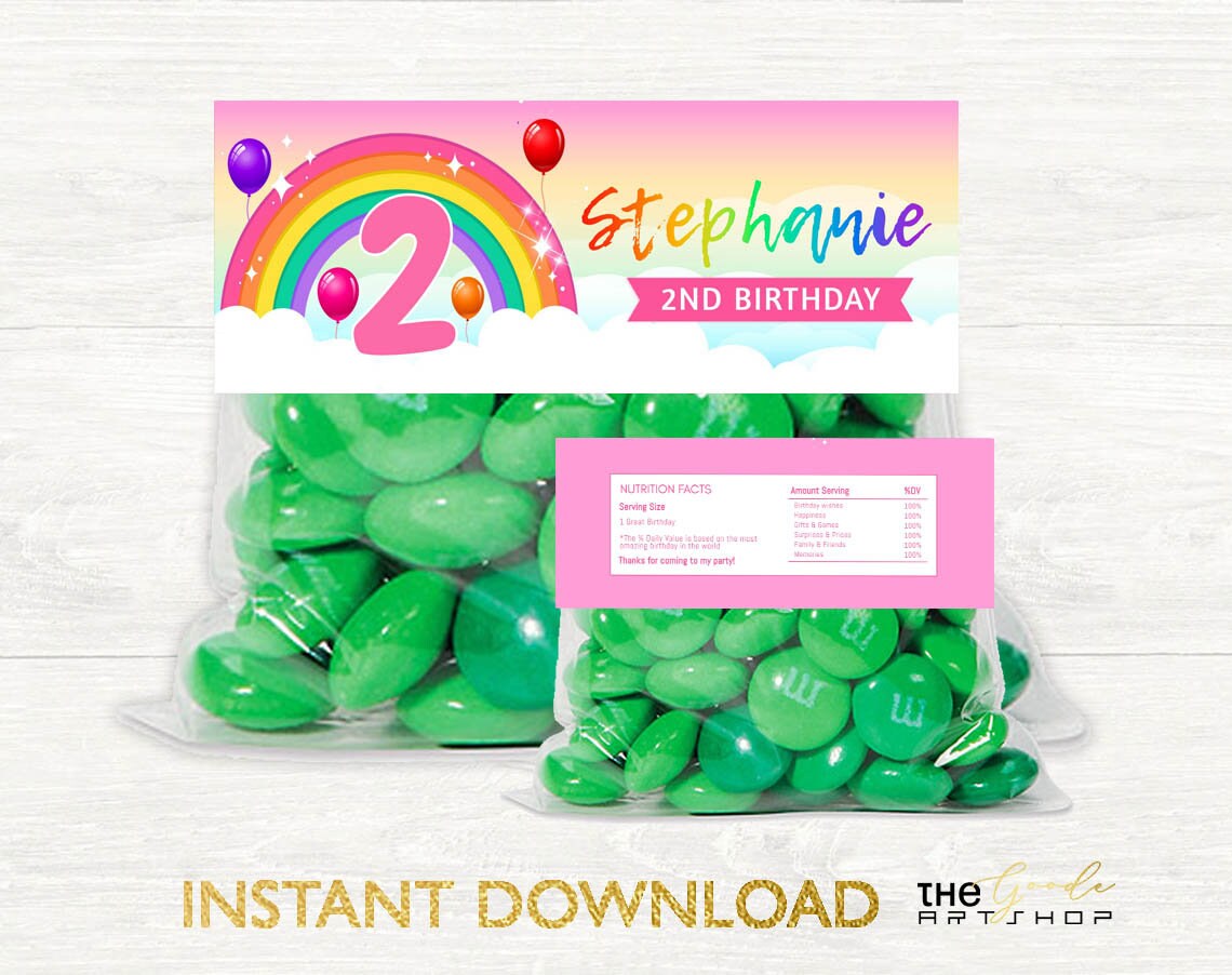 Rainbow Birthday Bundle Rainbow Party Bundle Rainbow Bundle | Etsy